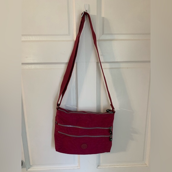 Kipling | Bags | Kipling Alvar Crossbody Bag In Maroon | Poshmark